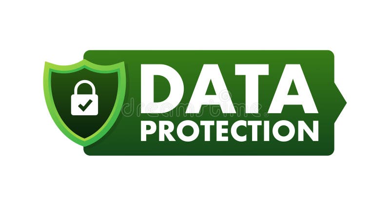 Data Protection Sign, Label. Network, Online Security. Vector Stock ...