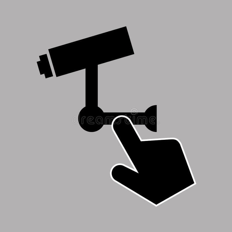 Data Protection Smartphone Surveillance Camera Stock Vector ...