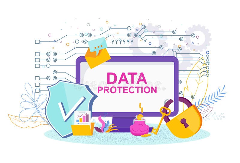 Security of Personally Identifiable Information PII Vector Stock Vector - Illustration of ...