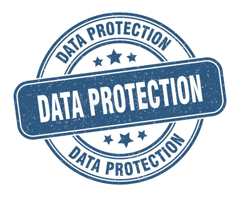 Data Protection Stamp. Data Protection Label. Round Grunge Sign Stock ...