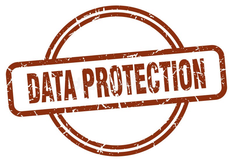 Data Protection Stamp. Data Protection Round Vintage Grunge Label Stock ...
