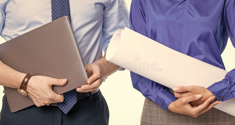 Data Protection. Supervisor Engineer with Blueprint. Plan Construction ...