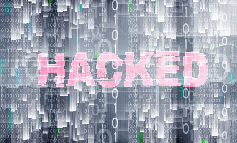 Hacked Theme Abstract Background Stock Vector - Illustration of ...
