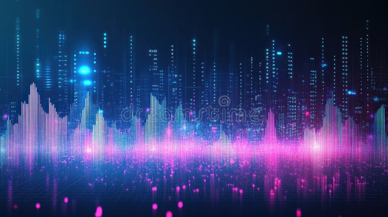 Data Pulse: a Neon Symphony of Information in a Digital Metropolis High ...