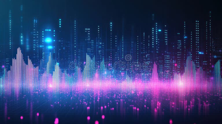 Data Pulse: a Neon Symphony of Information in a Digital Metropolis High ...