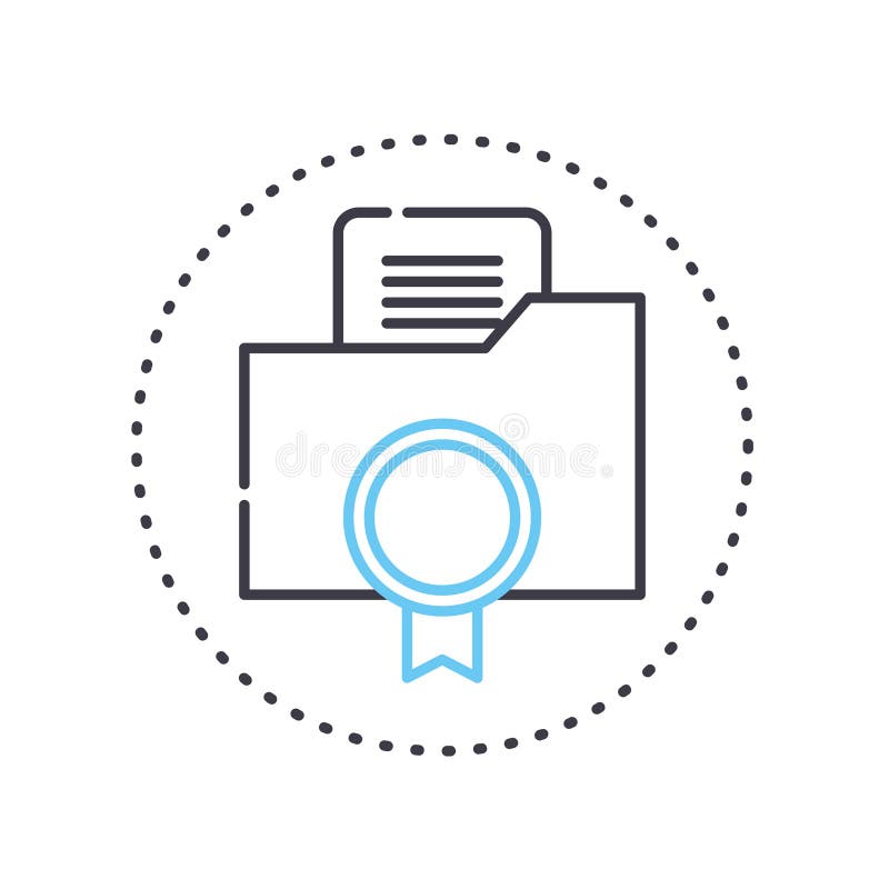 Data Quality Line Icon, Outline Symbol, Vector Illustration, Concept ...