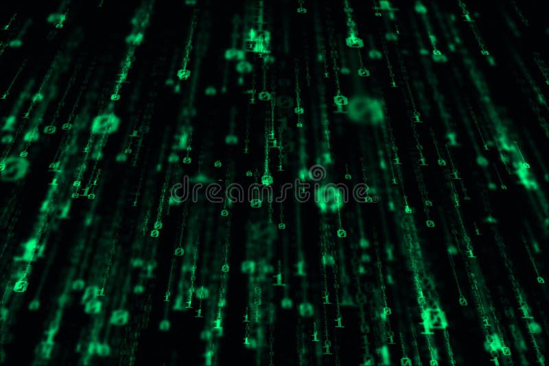 Data Rain from Realistic Cloud Stock Vector - Illustration of 2917 ...