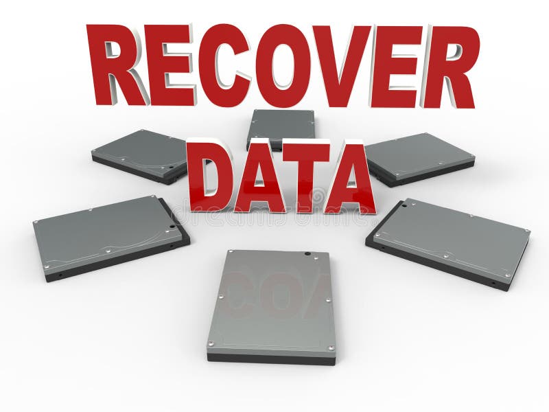 Data recover concept stock illustration. Illustration of circular ...
