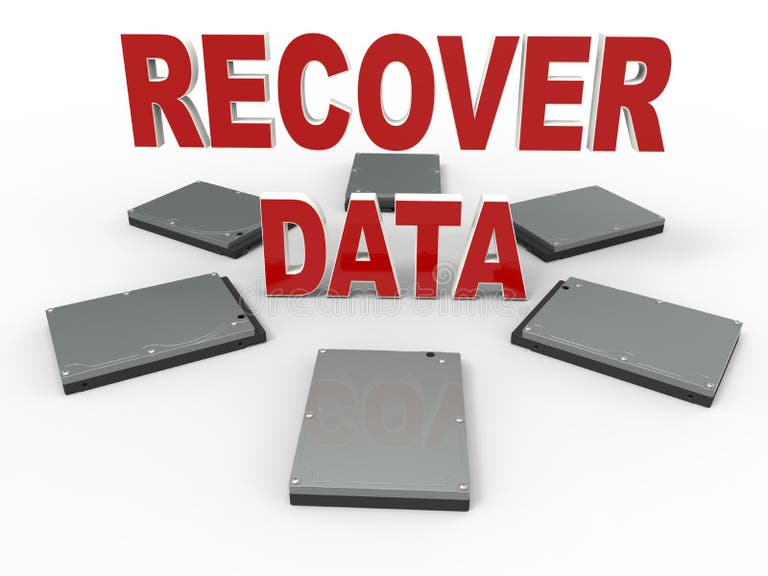 Data recover concept stock illustration. Illustration of circular ...