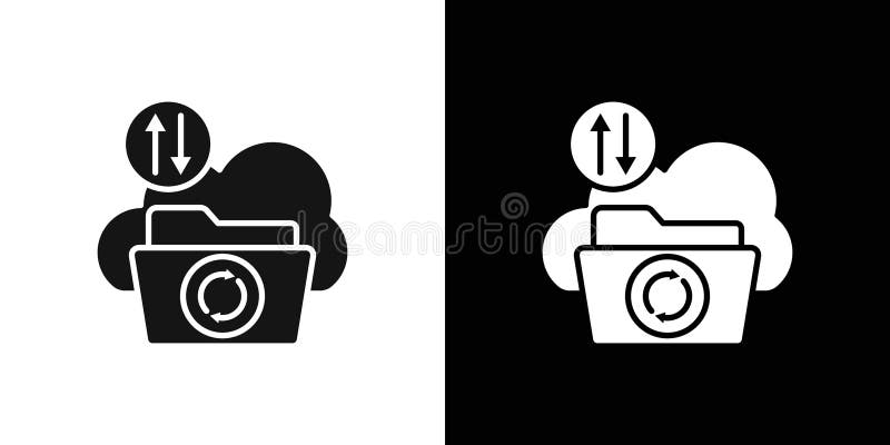Data Recovery Icon Logo Set Vector Stock Vector - Illustration of ...