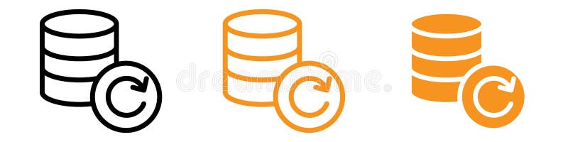 Data Recovery Icon Set File Restoration Symbols for it and Computer ...