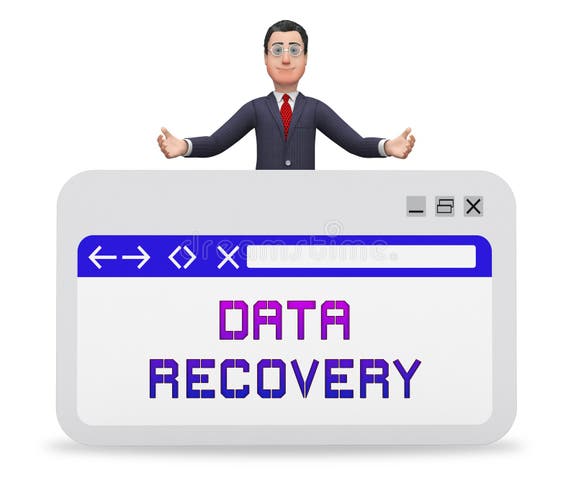 Data Recovery Software Bigdata Restoring 3d Rendering Stock ...