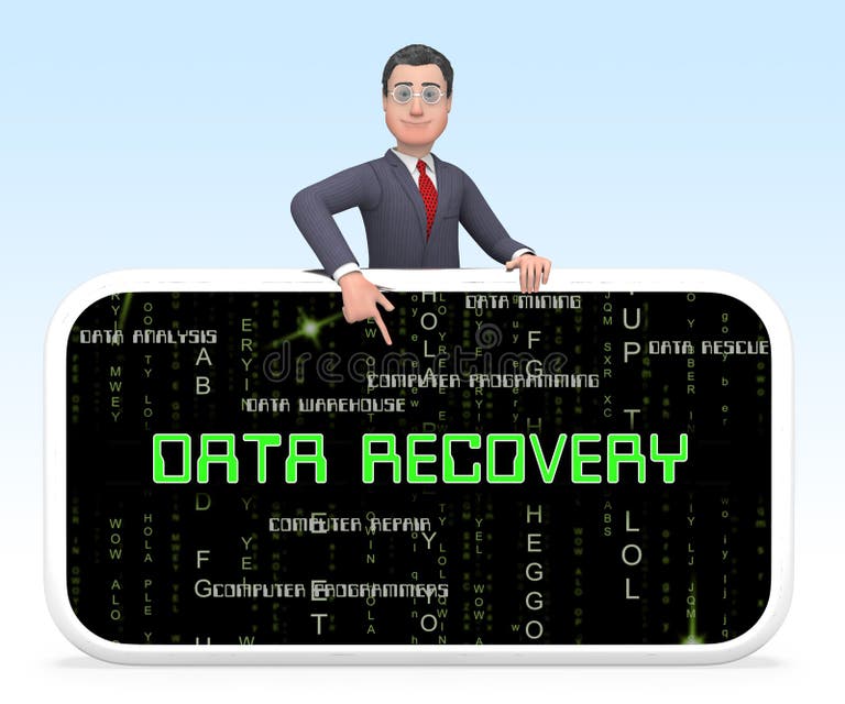 Data Recovery Software Bigdata Restoring 3d Rendering Stock ...