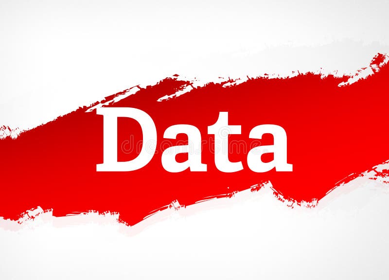 Data Red Brush Abstract Background Illustration Stock Illustration ...