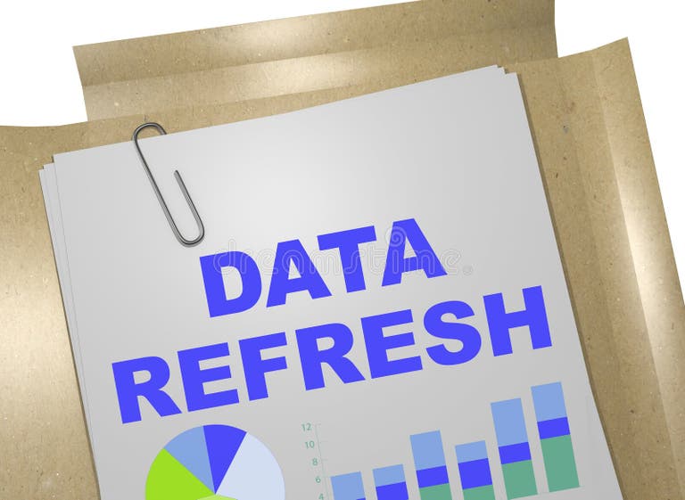 Data Refresh concept stock illustration. Illustration of design - 90851044