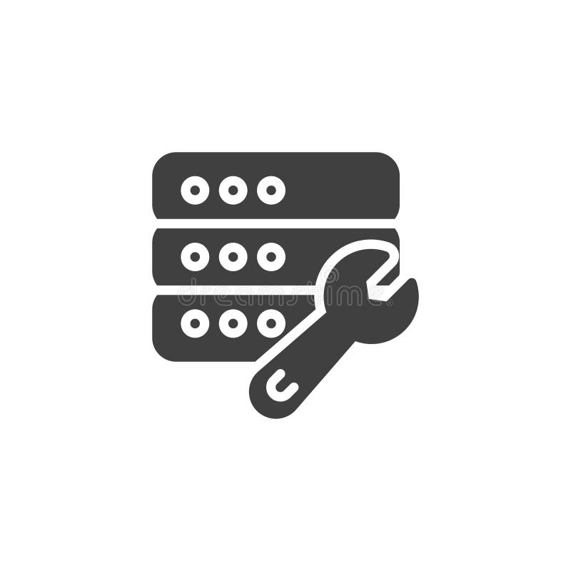 Data repair vector icon stock vector. Illustration of sign - 284657298