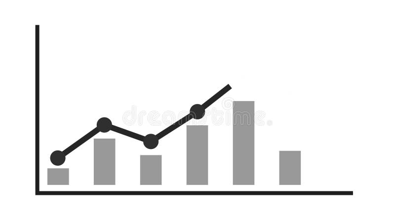 Data Report Bar Graph and Line Graph Chart Animated Stock Footage ...
