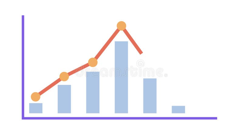 Data Report Bar Graph and Line Graph Chart Animated Stock Footage ...