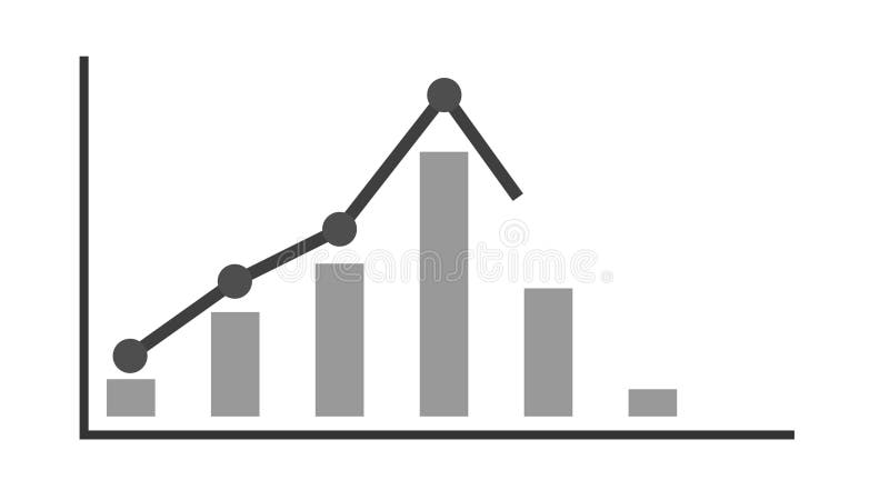 Data Report Bar Graph and Line Graph Chart Animated Stock Footage ...