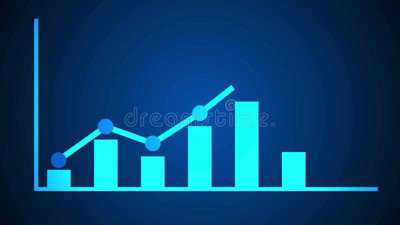 Data Report Bar Graph and Line Graph Chart Animated Stock Footage ...