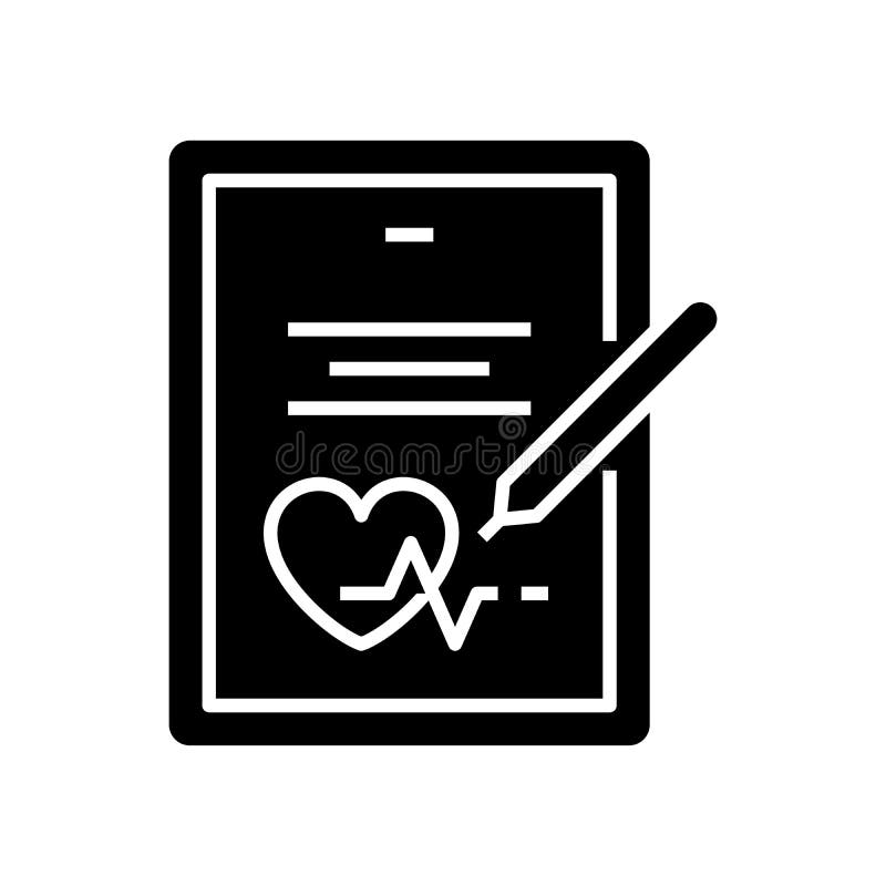 Data Report Black Icon, Concept Illustration, Vector Flat Symbol, Glyph ...