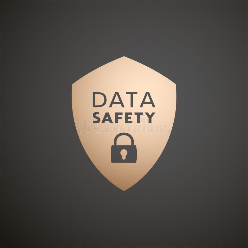 Data safety symbol stock vector. Illustration of label - 284095945