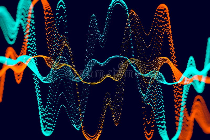 Data Science Abstract Technological Background in Vibrant Colors with ...