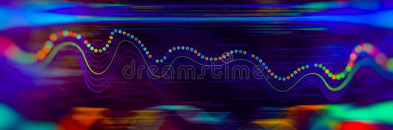 Data Science Abstract Technological Background in Vibrant Colors with ...