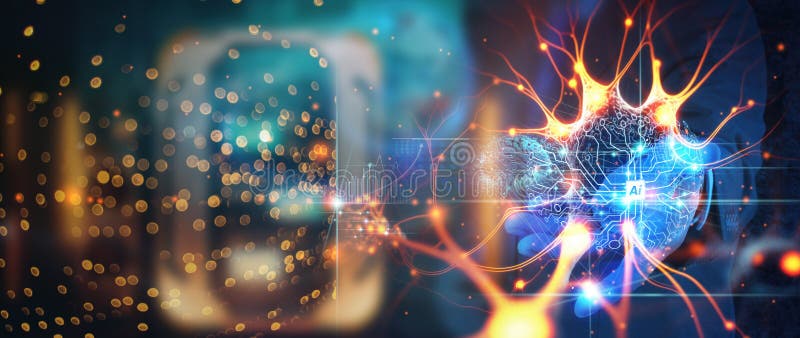 Data Science. AI Technology Stock Image - Image of computing, server ...