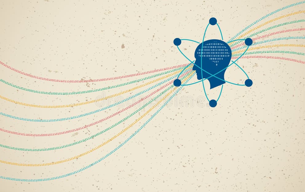 Data Science and Communication Concept. Stock Vector - Illustration of ...
