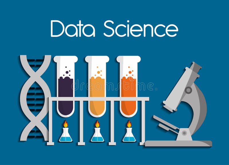 Data Science Design , Vector Illustration Stock Vector - Illustration ...