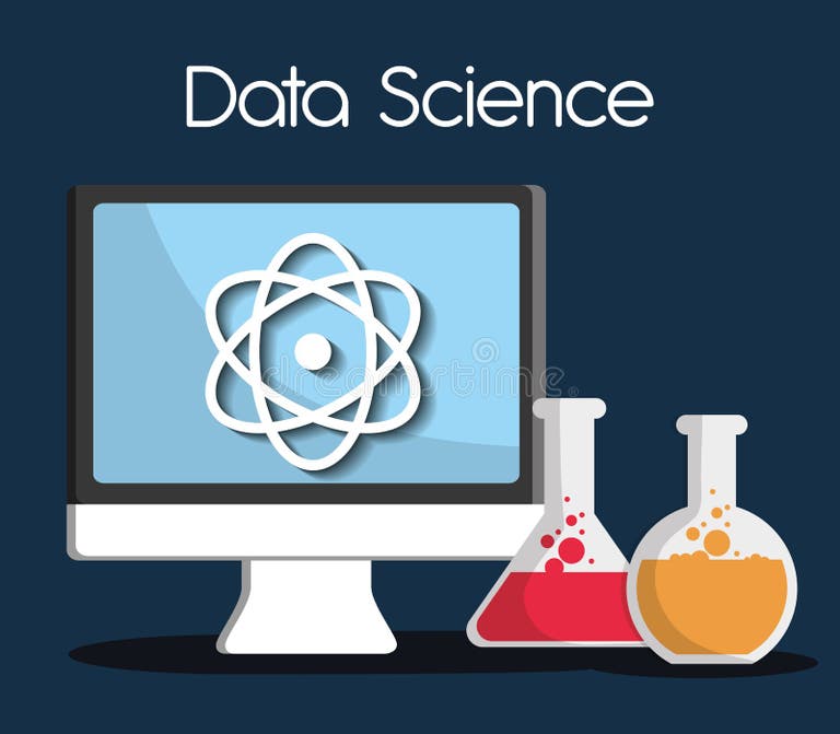 Data Science Design , Vector Illustration Stock Vector - Illustration ...