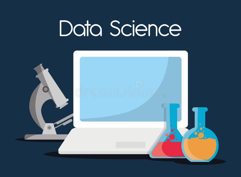Data Science Design , Vector Illustration Stock Vector - Illustration ...