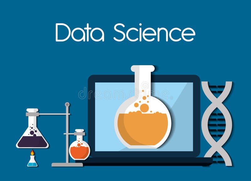 Data Science Design , Vector Illustration Stock Vector - Illustration ...