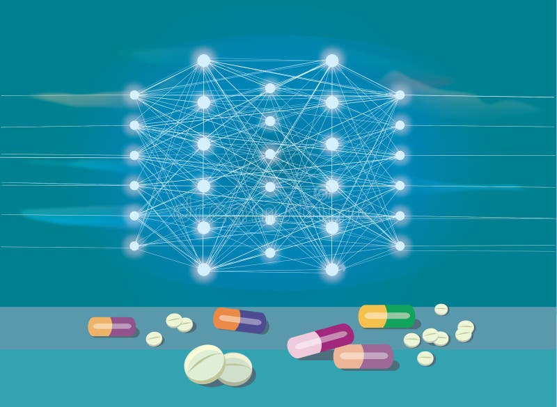 Data Science for Developing Better Medicine Stock Vector - Illustration ...