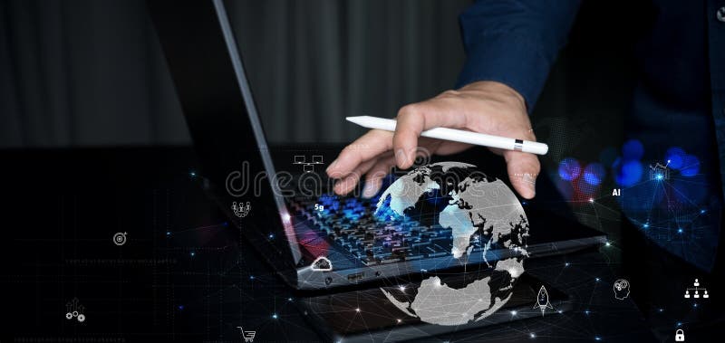 Data Science, Digital Technology, Big Data Management Concept. Computer Programmer Stock Photo ...
