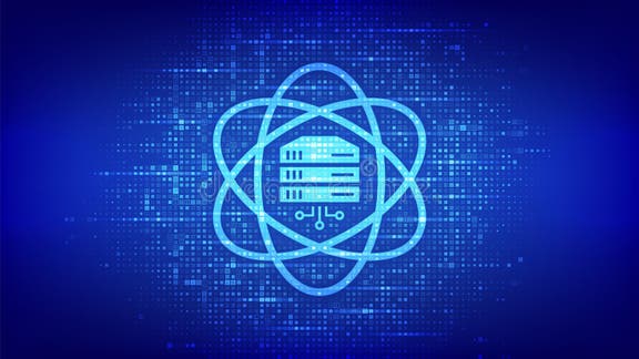Data Science Icon Made with Binary Code. Deep Learning. Artificial ...