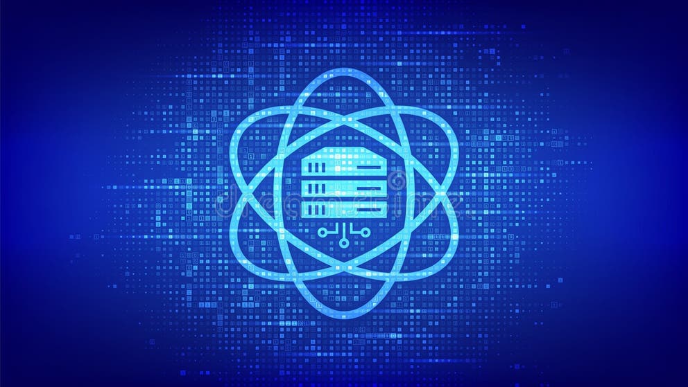 Data Science Icon Made with Binary Code. Deep Learning. Artificial ...