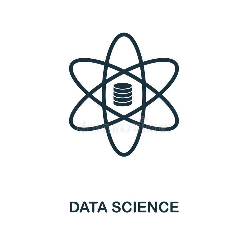 Data Science Icon. Monochrome Style Design from Big Data Icon ...