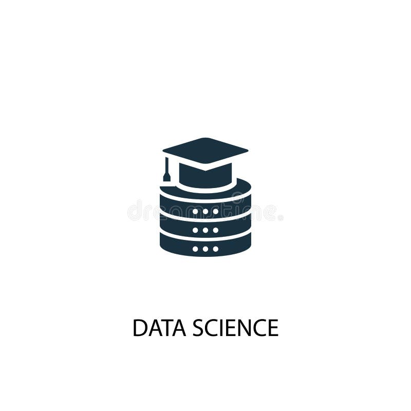Data Science Icon. Simple Element Stock Vector - Illustration of ...