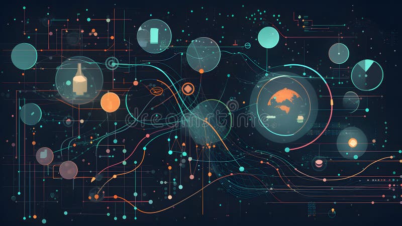 Data Science-inspired Wallpaper Depicting the Visual and Modern Process ...