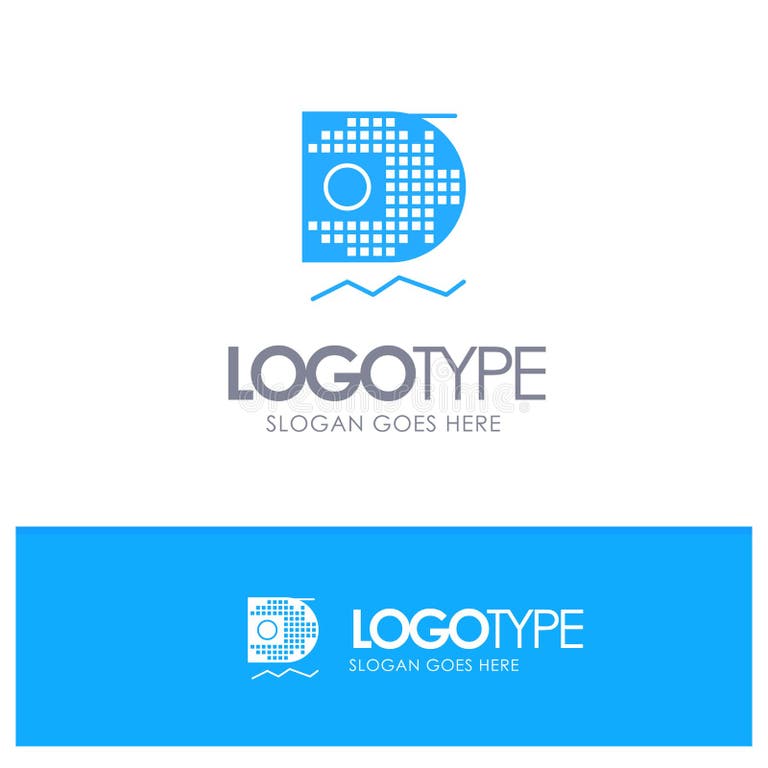 Data, Science, Data Science, Mining Blue Solid Logo with Place for ...