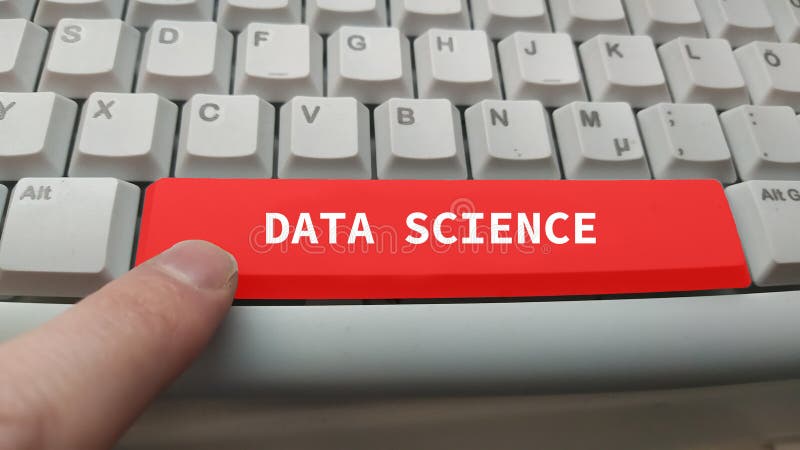 Data Science on Red Button of a Computer Keyboard Stock Photo - Image ...