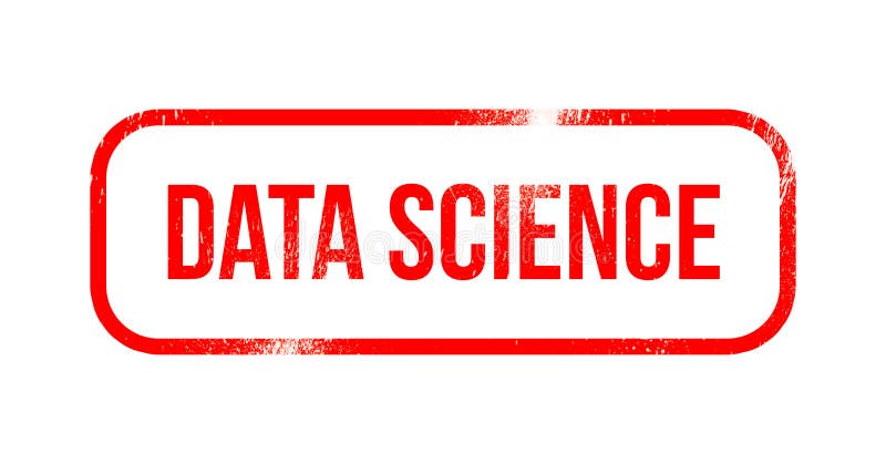Data Science - Red Grunge Rubber, Stamp Stock Illustration ...