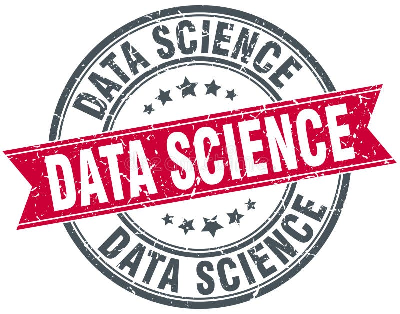 Data Science Round Grunge Stamp Stock Vector - Illustration of label ...