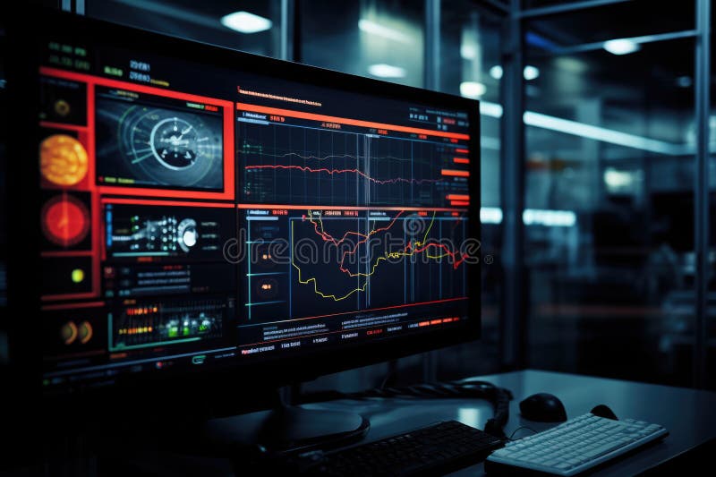 Data Science Scientist Computing Analysing And Visualizing Complex Data Set On Computer Stock