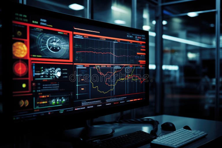 Data Science Scientist Computing Analysing And Visualizing Complex Data Set On Computer Stock