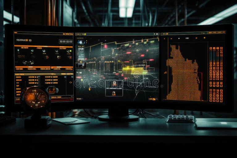 Data Science Scientist Computing Analysing And Visualizing Complex Data Set On Computer Stock