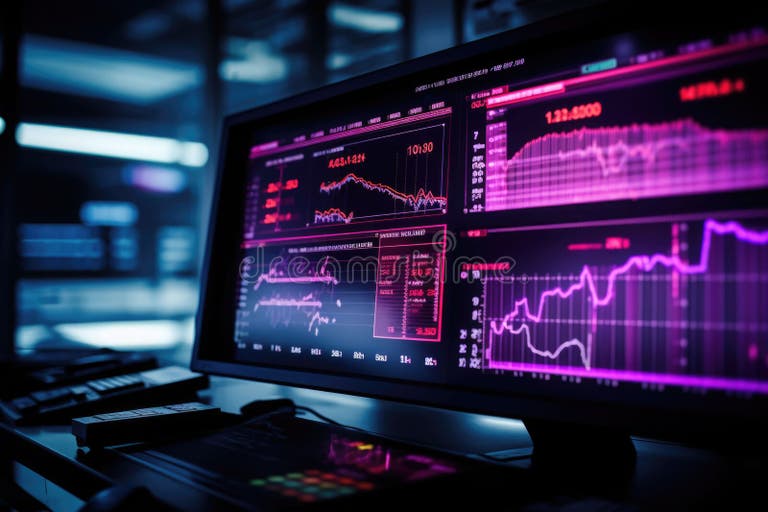 Data Science Scientist Computing Analysing And Visualizing Complex Data Set On Computer Stock