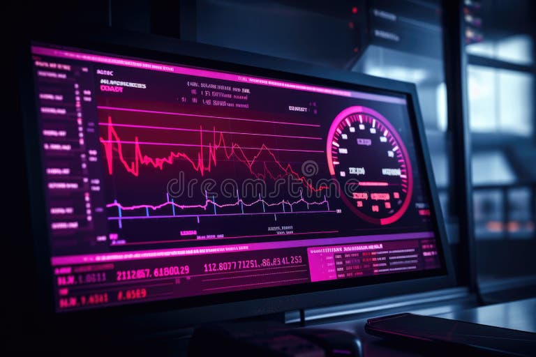 Data Science Scientist Computing Analysing And Visualizing Complex Data Set On Computer Stock